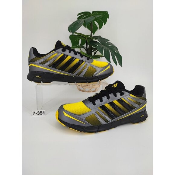 adidas | Shoes | Adidas Adifast Mens Grayyellow Laceup Sneakers Size 7 ...
